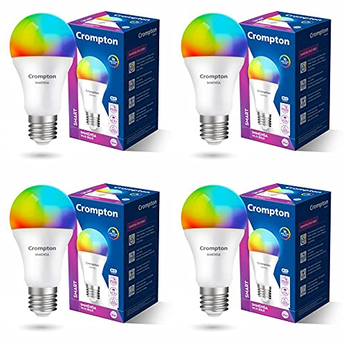 Buy Crompton Immensa Smart 9 Watts Wi-Fi Enabled LED Bulb Compatible ...