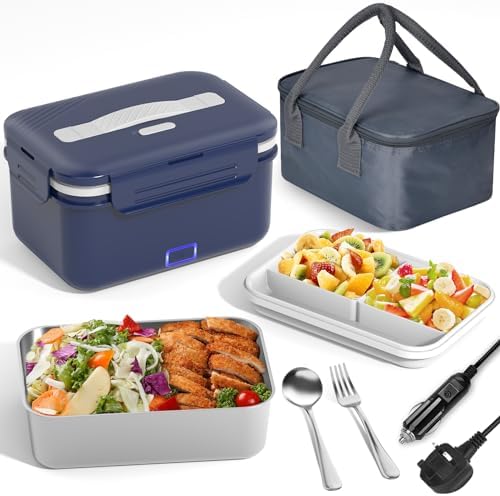 Vabaso 100W Electric Lunch Box for Adults with Insulated Lunch Bag ...
