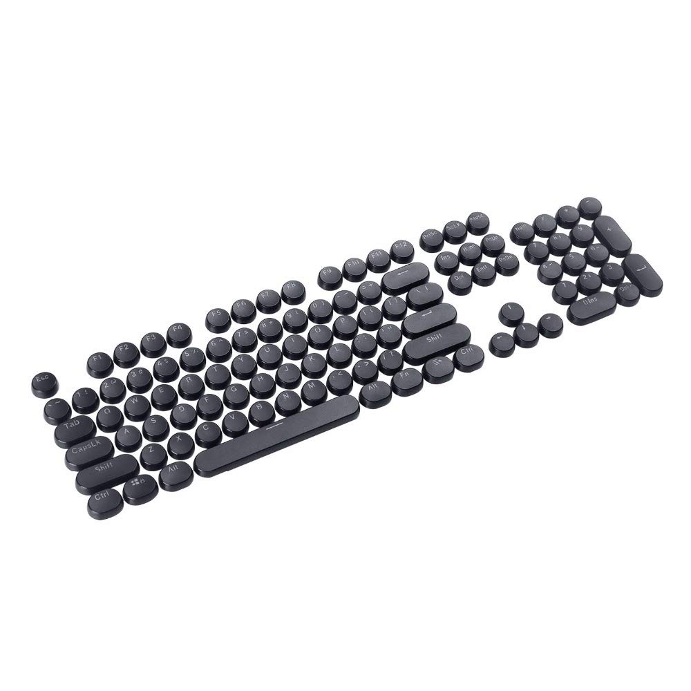 Keycaps Abs Keycap Set Round Double Shot Injection Retro Typewriter ...