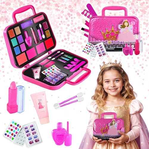 Amazon.com : Claire's Kids Makeup Set Little Girls Mini Mint Glitter ...