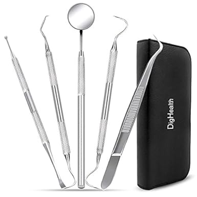 Amazon.com: Dentist Tools By DigHealth – Set Of Dental Hygiene Kit ...