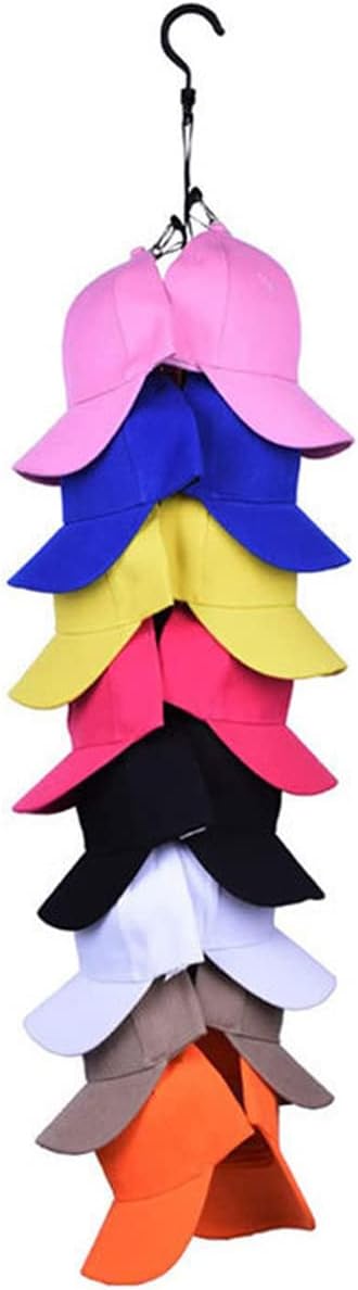 Amazon.com: Closet Hanging Cap Organizer, 16 Hooks Hat Storage Hangers ...