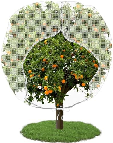 Amazon.com : Fruit Tree Netting for Squirrels and Birds with Zipper, 8'x8' Large Fruit Tree ...
