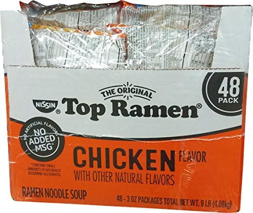 Amazon.com : Top Ramen Chicken Flavor Ramen Noodle Soup - 3 Oz (Pack of ...