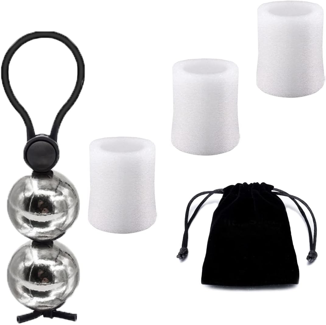 Amazon.com: Metal Balls Penisring Stretcher Adjustable Cockring Tools ...