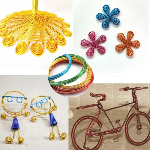 10 Colors 50 Meters Craft Wire, Craft Wire 1mm, Aluminium Wire, Wire ...