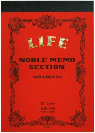 Amazon.com : LIFE Noble Note B7 [grid] N40 : Memo Paper Pads : Office ...