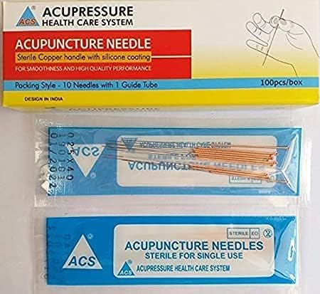 Dr. Choudhary Acupuncture Copper Needle 10 needle with 1 Tube Pack of ...