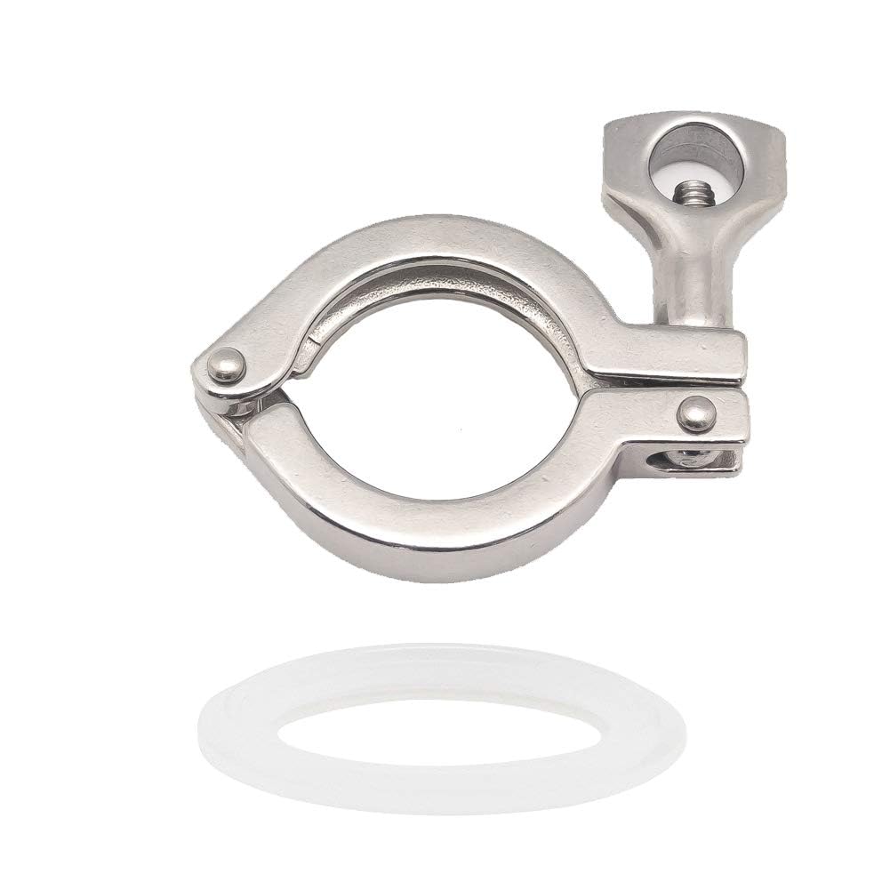Snapklik.com : Beduan 2.5" Sanitary Tri Clamp, 304 Stainless Steel ...