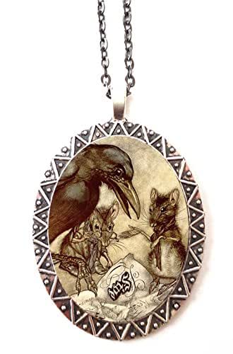 Amazon.com: Arthur Rackham Crow Necklace Pendant Mouse Rat Blackbird ...