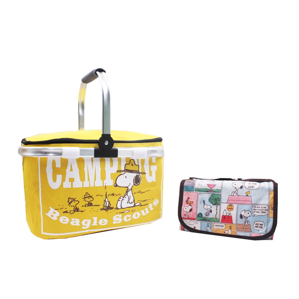 Amazon.com: Yellow Picnic Set - Foldable Picnic Basket + Reusable ...