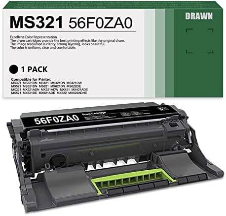 Amazon.com: 56F0Z00 Imaging Unit - Replacement for Lexmark MS321 MS521 ...