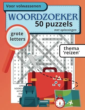 Woordzoeker Boek voor Volwassenen: 1050 Woorden Puzzelboek met Grote ...