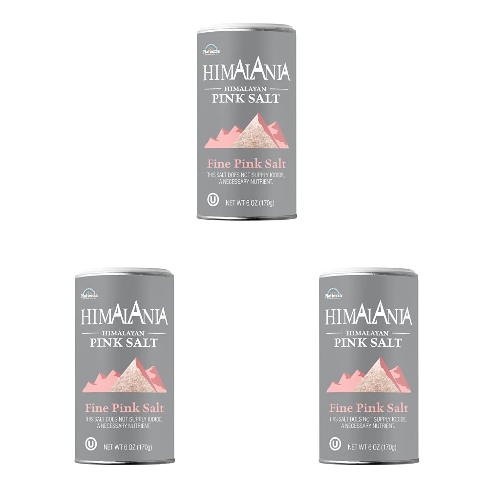 Amazon.com : Natierra Himalania Himalayan Fine Pink Salt Shaker, 6 Oz ...