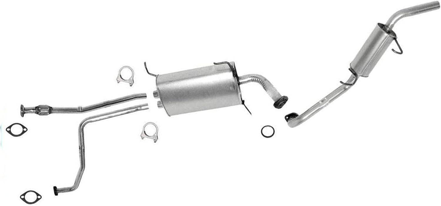 Amazon.com: 100% New Muffler Exhaust System Middle Rear Muffler ...