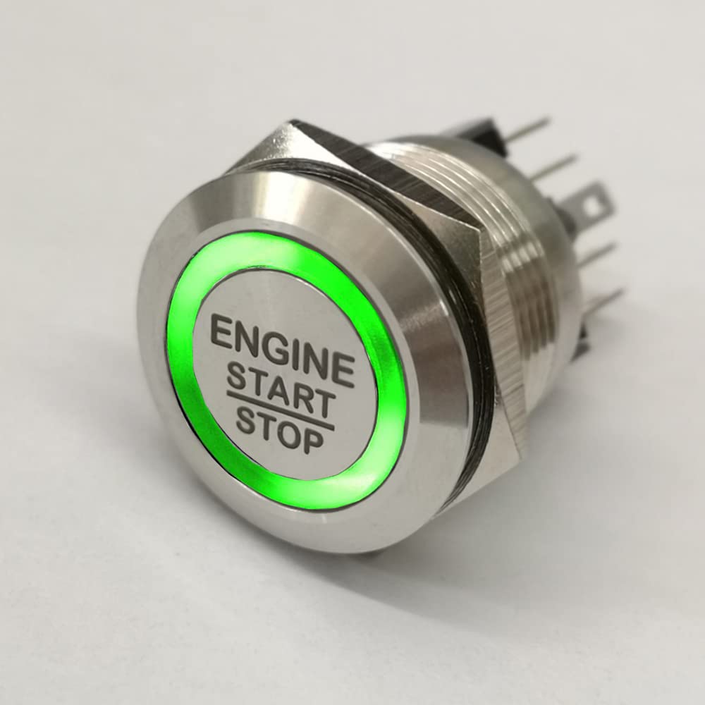 with Engine Start Stop 22mm 25mm 30mm Waterproof Reset Push Button ...