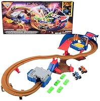 Monster Jam, Supercharge Speedway Playset, Megalodon and El Toro Loco ...
