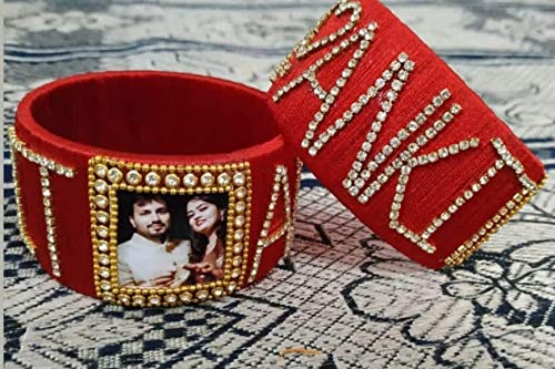 How To Make New Silk Thread Couple Name Bangles Making At Home| Diamond ...