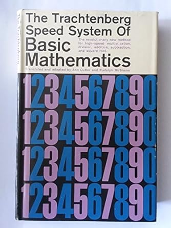 The Trachtenberg Speed System of Basic Mathematics : Jakow TrachtenbergAnn Cutler: Amazon.com.mx ...