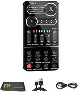 K9 Live Sound Card External Micro USB Headset Microphone Live Broadcast ...