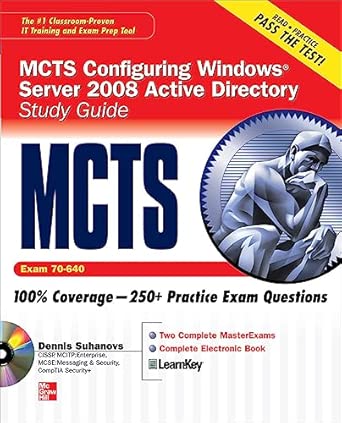 Amazon.com: MCTS Windows Server 2008 Active Directory Services Study Guide (Exam 70-640) (SET ...
