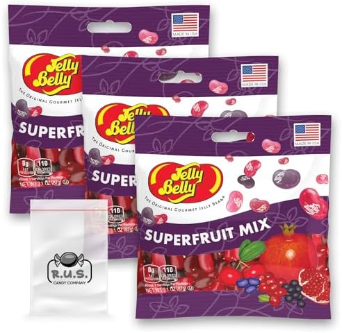 Amazon.com : Jelly Belly Superfruit Jelly Beans- 3 Pack - 3.5 oz each ...