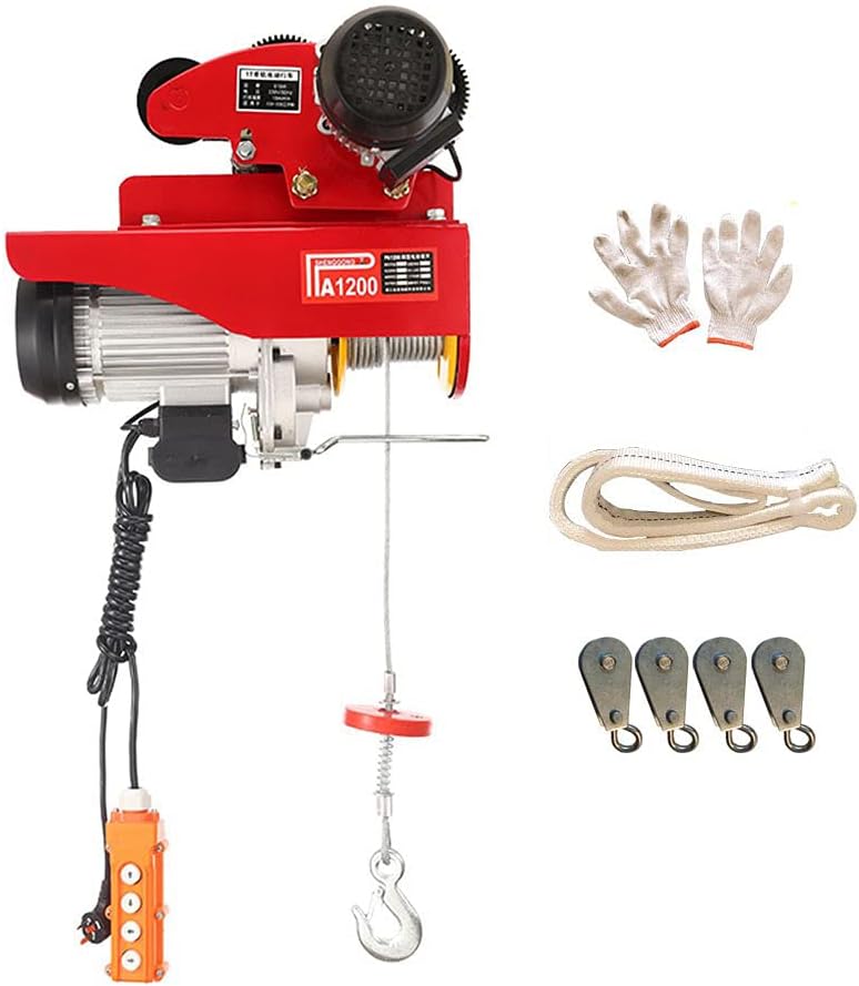 Amazon.com: VIETOL 1300lbs Automatic Lifting Cable Electric Hoist,with ...