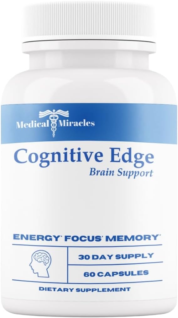 Amazon.com: Medical Miracles Cognitive Edge Brain Support - 60 Capsules ...