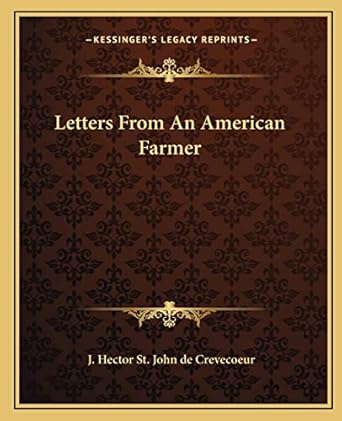 Amazon.com: Letters From An American Farmer: 9781162670614: de ...
