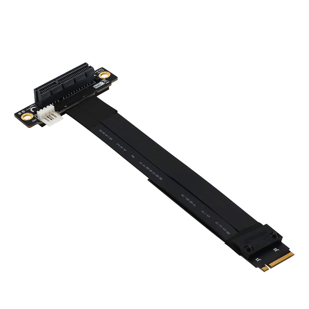 Amazon.com: HLT M.2 NGFF Key M to PCIe 3.0 4X Extension Cable (90°Right ...
