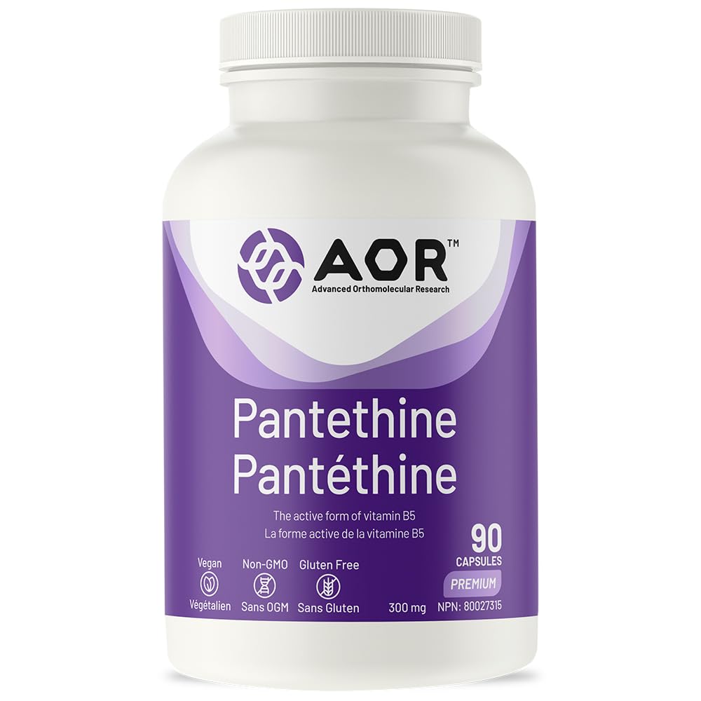 AOR - Pantethine 300mg Supplement, 90 Capsules - Active Form of Vitamin ...