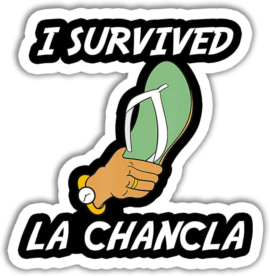 Amazon.com: HOSALA I Survived La Chancla Sticker Funny Mexican Latina ...