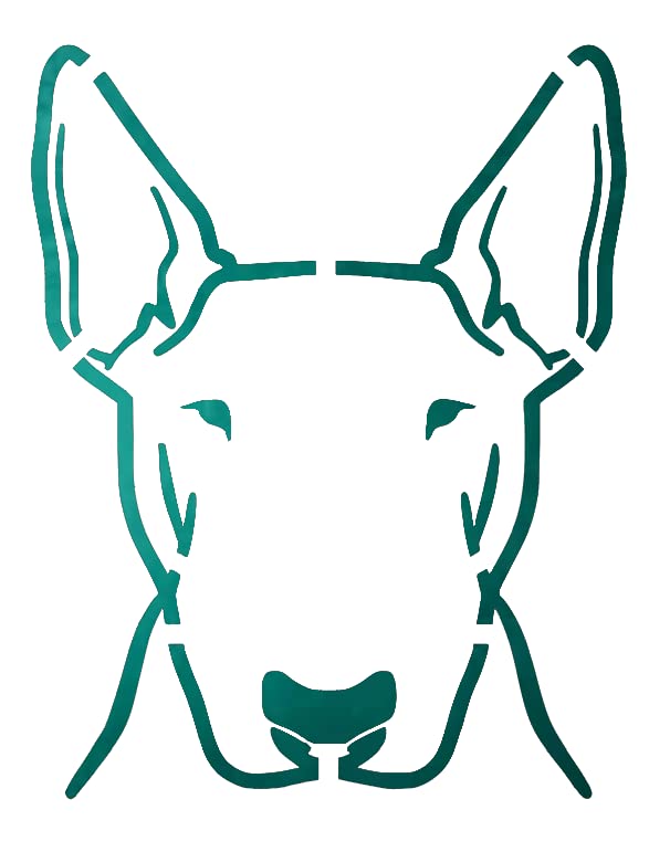 Amazon.com: Bull Terrier Stencil Bully Dog Breed Face 8" x 10" Reusable ...