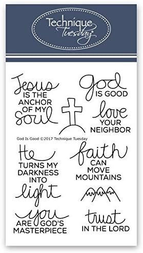 Amazon.com: God is Good Clear Stamps | Stamps Christian | Clear Rubber ...