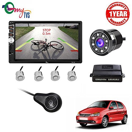 My Tvs HD Touch Screen Car Stereo with Car Reverse Video Parking Sensor ...