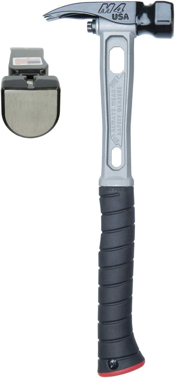 Martinez Tools M4 Titanium Handle 12oz Smooth Face Steel Head Curved ...