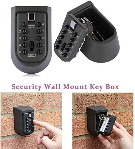 Reviews for Lospu HY Indoor & Outdoor Key Lock Box Wall Mounted Push ...