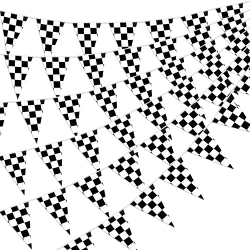 Amazon.com: 48Pcs Race Cars Checkered Flag, Black And White Checkered ...
