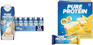 Amazon.com: Pure Protein Vanilla Protein Shake, 30g Complete Protein ...
