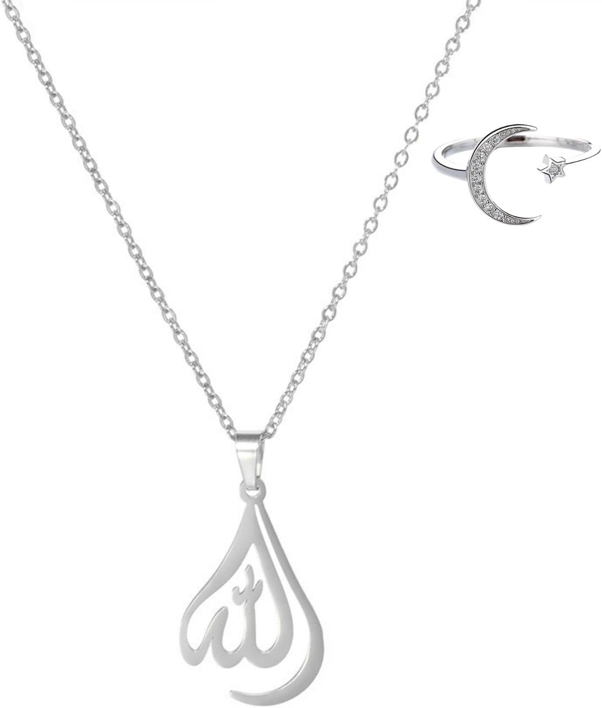 Amazon.com: FABMODE Allah Pendant Necklace Arabic Islamic Jewelry for ...