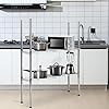 Amazon.com: Thyle Set of 4 Wire Shelving Poles Heavy Duty Chrome Wire ...