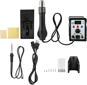 8786D 2 in 1 SMD Rework Station with Hot Guns & Soldering Iron for ...