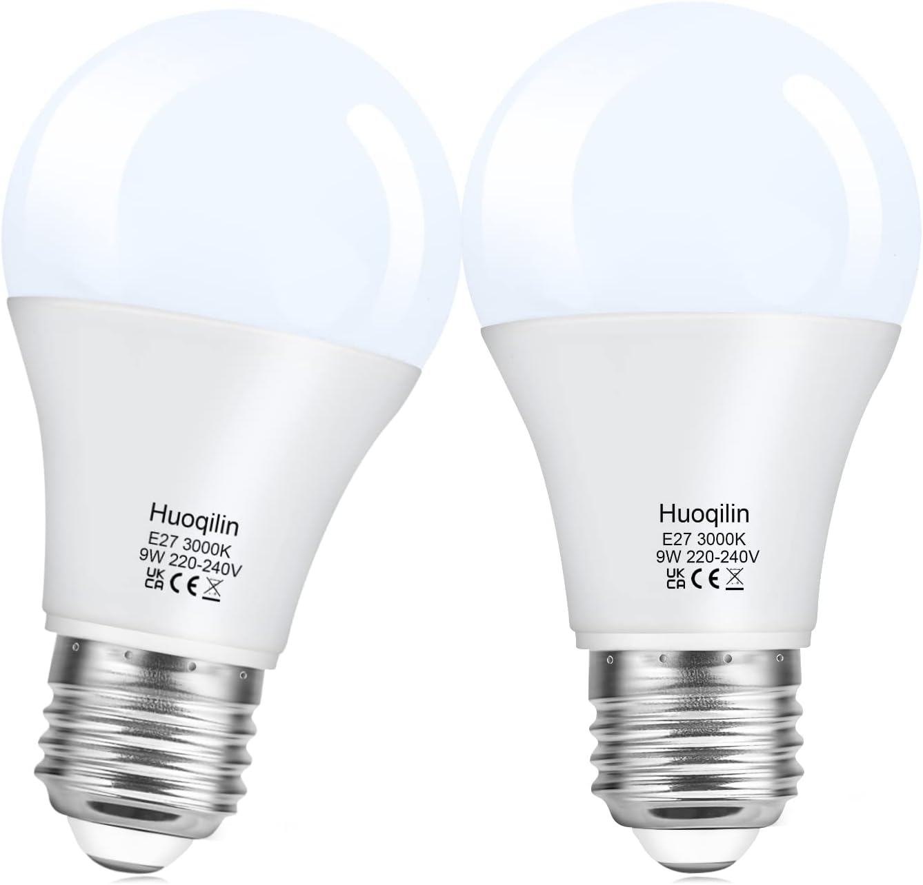 Huoqilin E27 Screw Bulb,60 Watts Equivalent,7W Led Large Screw in Light Bulb,Warm White 3000K ...