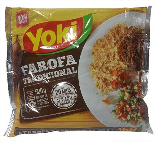 Amazon.com : Yoki, Farofa Pronta Seasoned Tapioca Flour, 17.63 Ounce ...