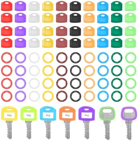 Amazon.com : 80 Pcs Key Covers Caps 2 Styles Key Caps Key Identifiers ...