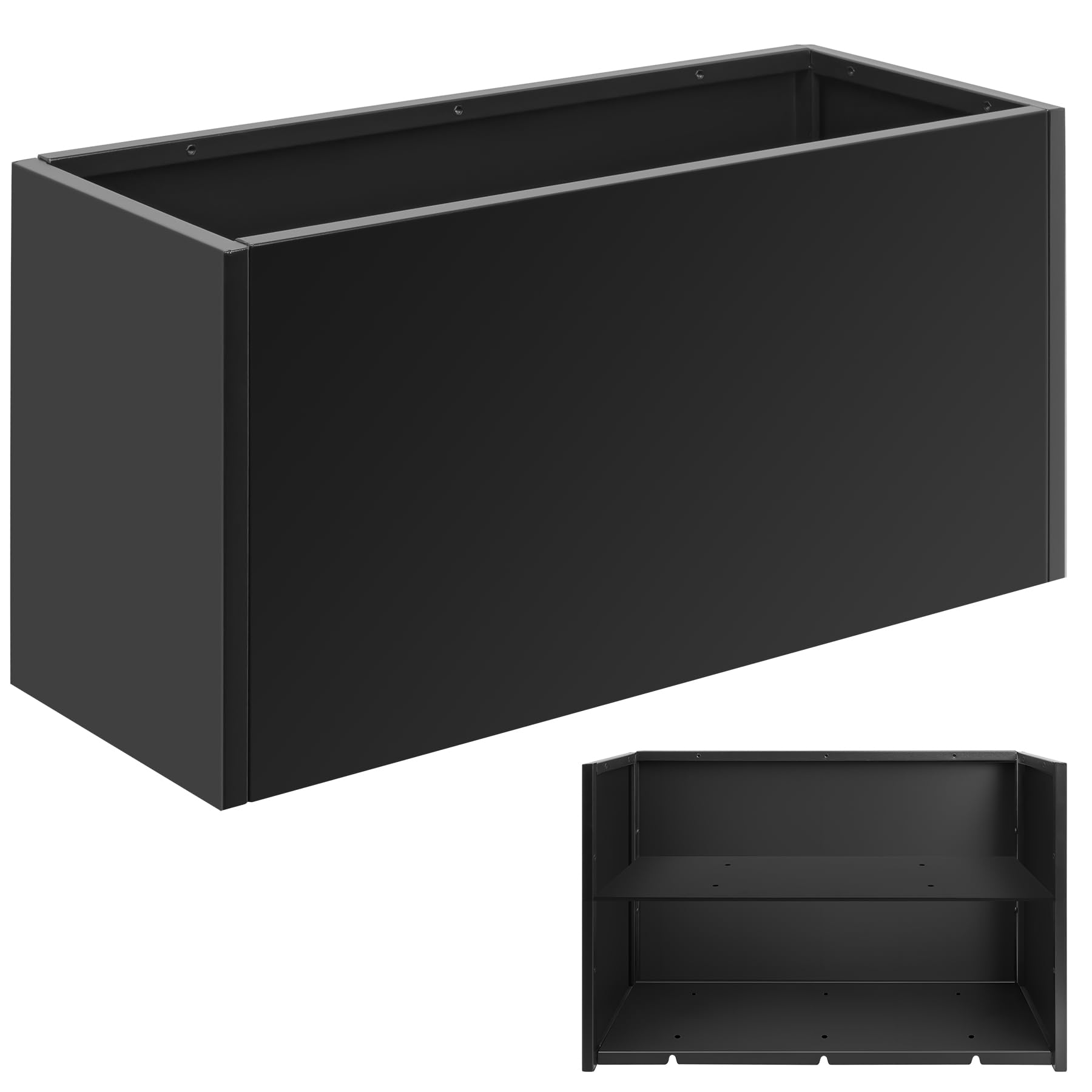Amazon.com : Toriexon Metal Planter Box 30” x 12” x 16”, Tall Planter ...