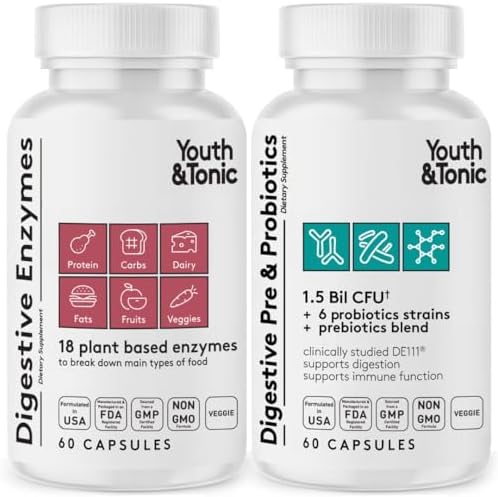 Amazon.com: Youth & Tonic Digestive Supplement for Bloating, Regularity ...