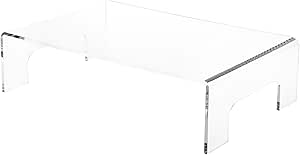 Amazon.com: Plymor Clear Acrylic Display Riser with Tray Handles, 4" H ...