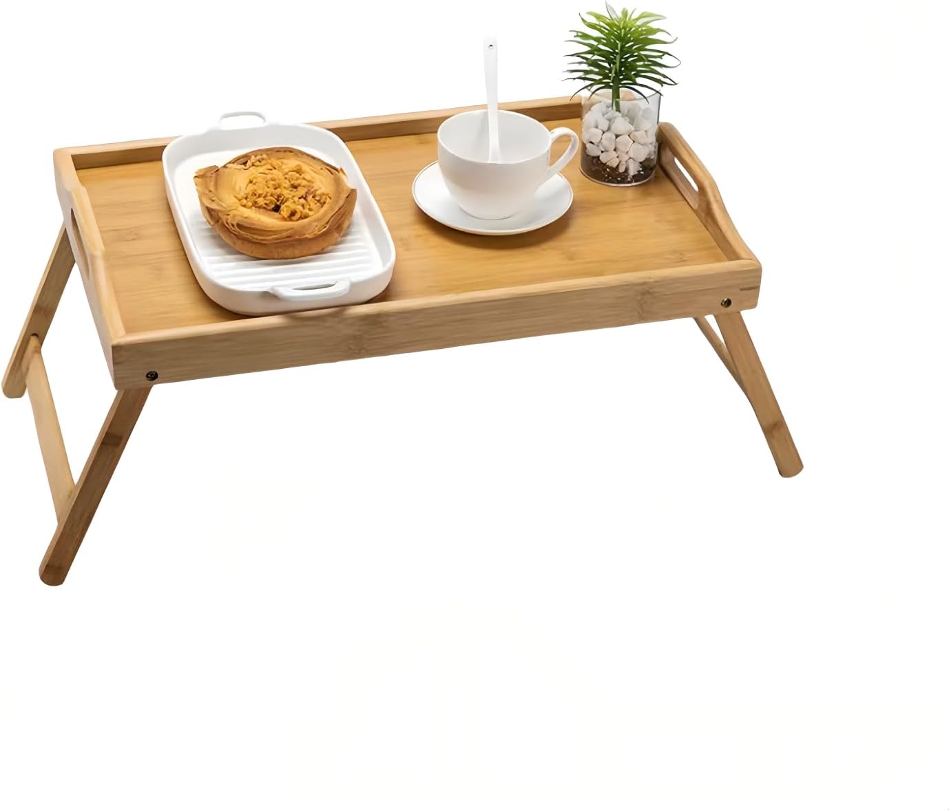 Amazon.com - ZCGYYDS Bed Table Tray with Folding Legs - Breakfast Tray ...