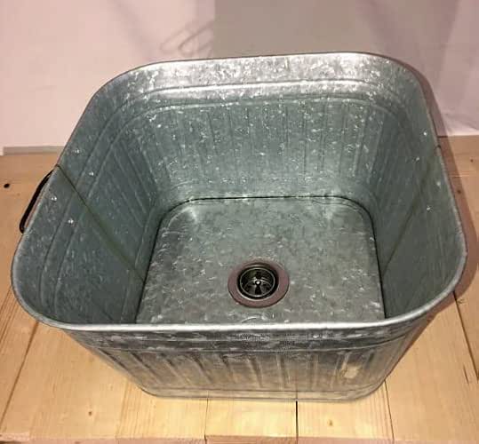Amazon.com: Square Rustic Farmhouse Sink Industrial Galvanized ...
